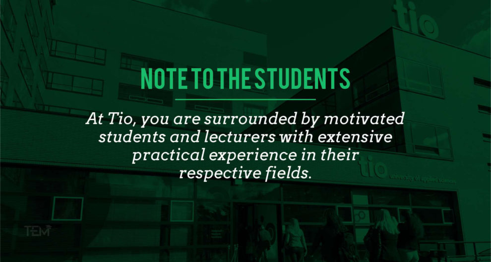 Tio University of Applied Sciences: Offering Personal, Excellent and ...