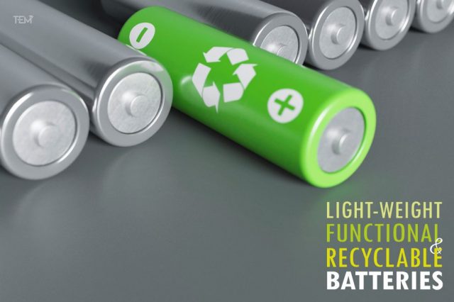 Researchers Develop Light-Weight, Functional and Recyclable Batteries