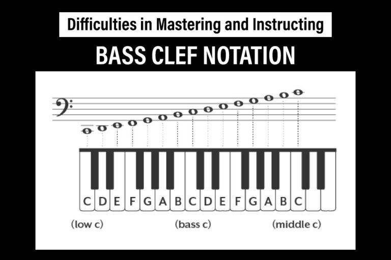 Difficulties In Mastering And Instructing Bass Clef Notation